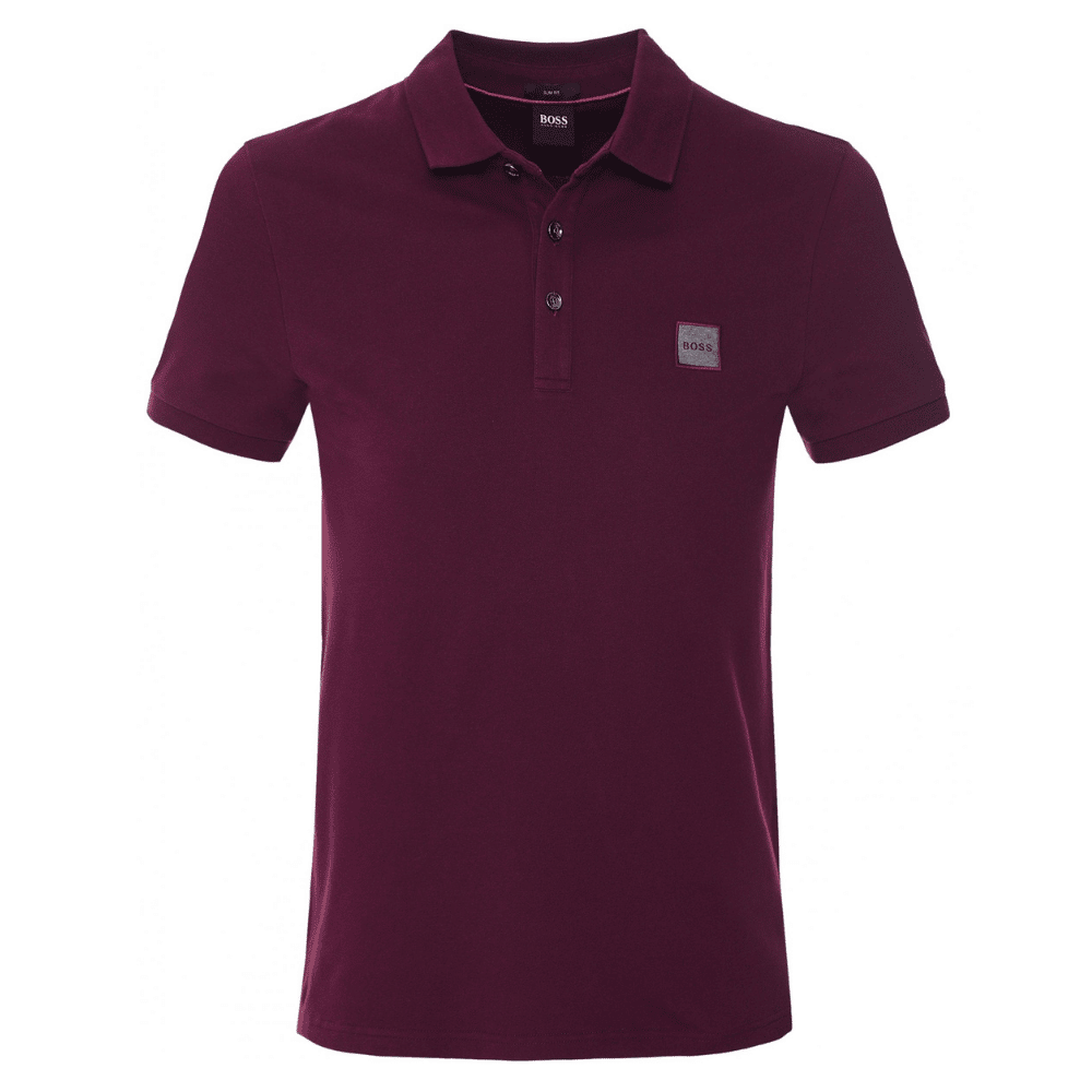 BOSS PASSENGER PURPLE POLO SHIRT | Menswear Online