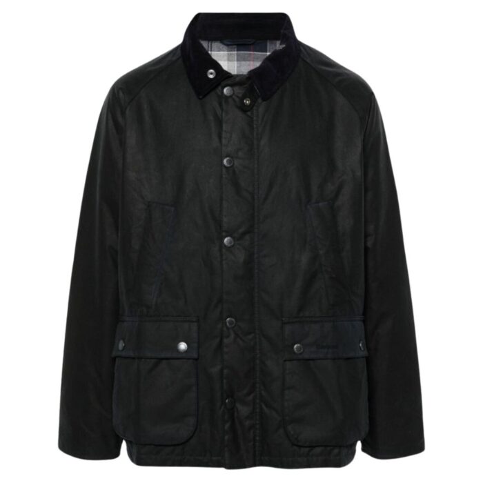 Barbour Century Navy Wax Jacket | Menswear Online